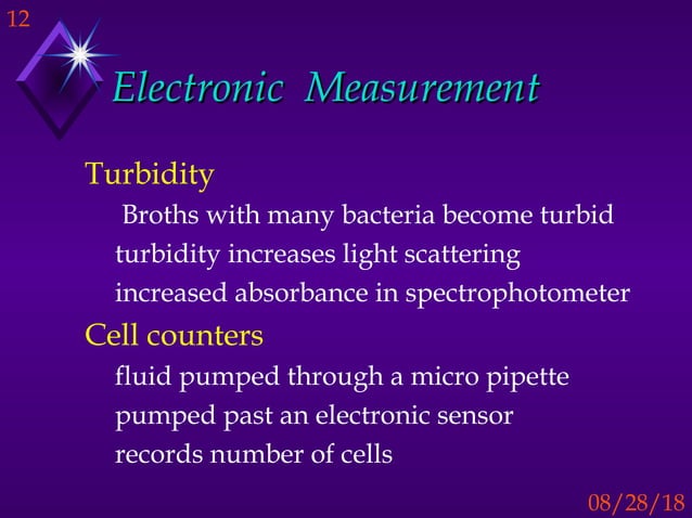 Bacterial Count Method To Count Bacteria Ppt