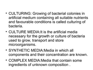Bacterial culture | PPT