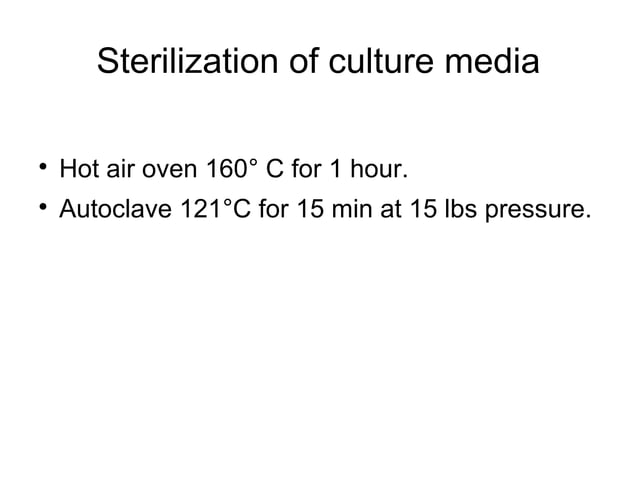 Bacterial culture | PPT | Chemistry | Science