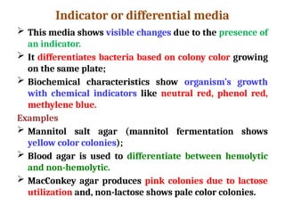 Bacterial Culture Media - Microbiology | PPT