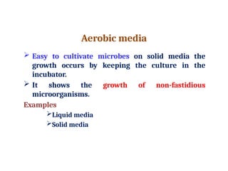 Bacterial Culture Media - Microbiology | PPT