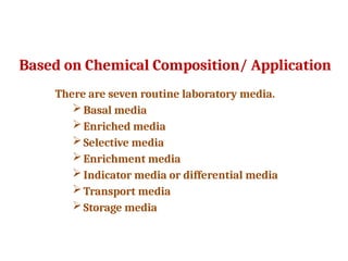 Bacterial Culture Media - Microbiology | PPTX