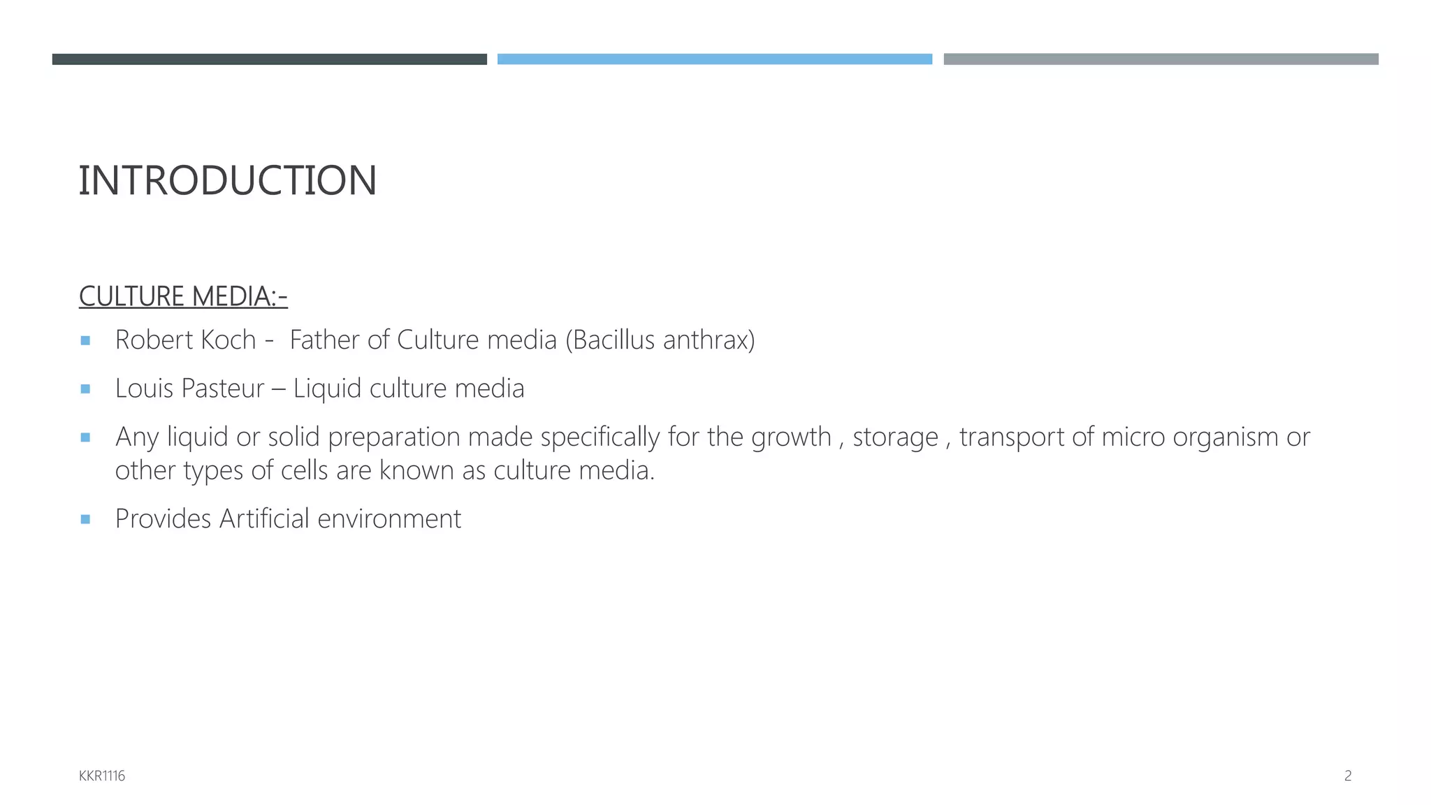 Bacterial culture media | PPTX