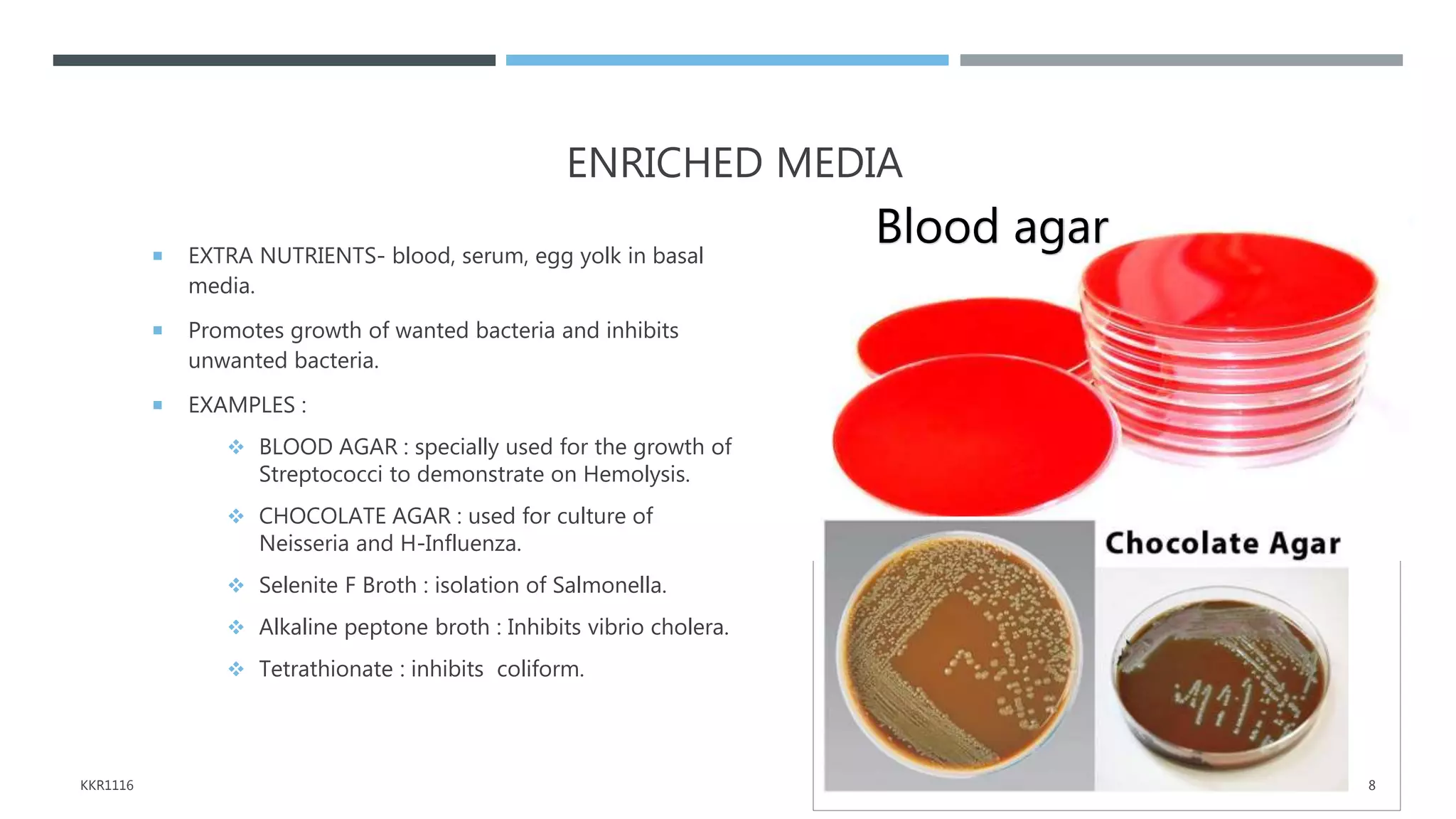 Bacterial culture media | PPTX