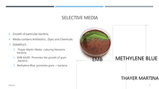 Bacterial culture media | PPTX