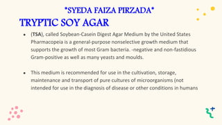 bacterial culture media | PPTX