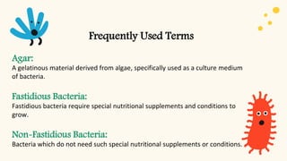bacterial culture media | PPTX | Chemistry | Science