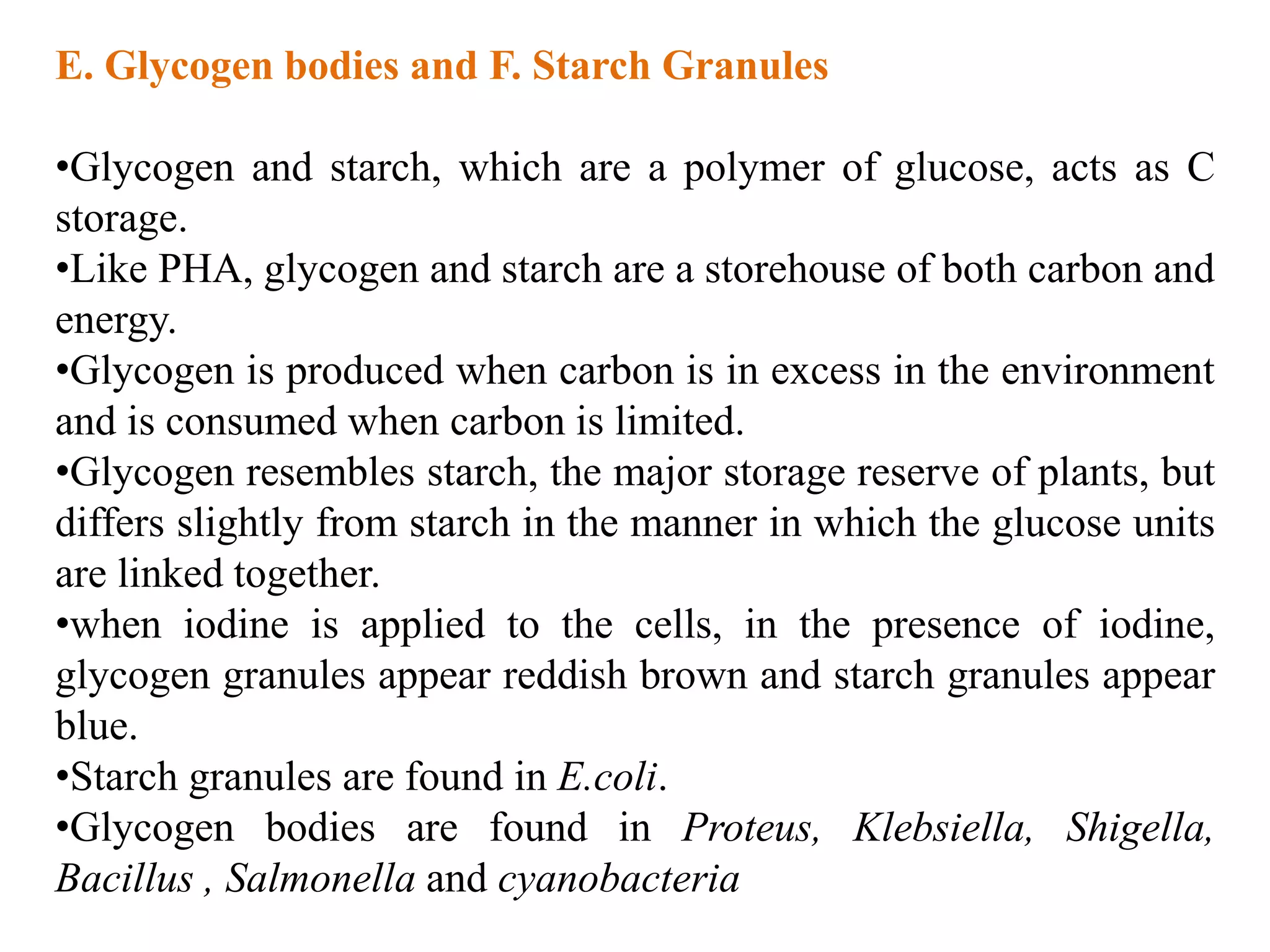 Bacterial cytology cell inclusions | PPTX