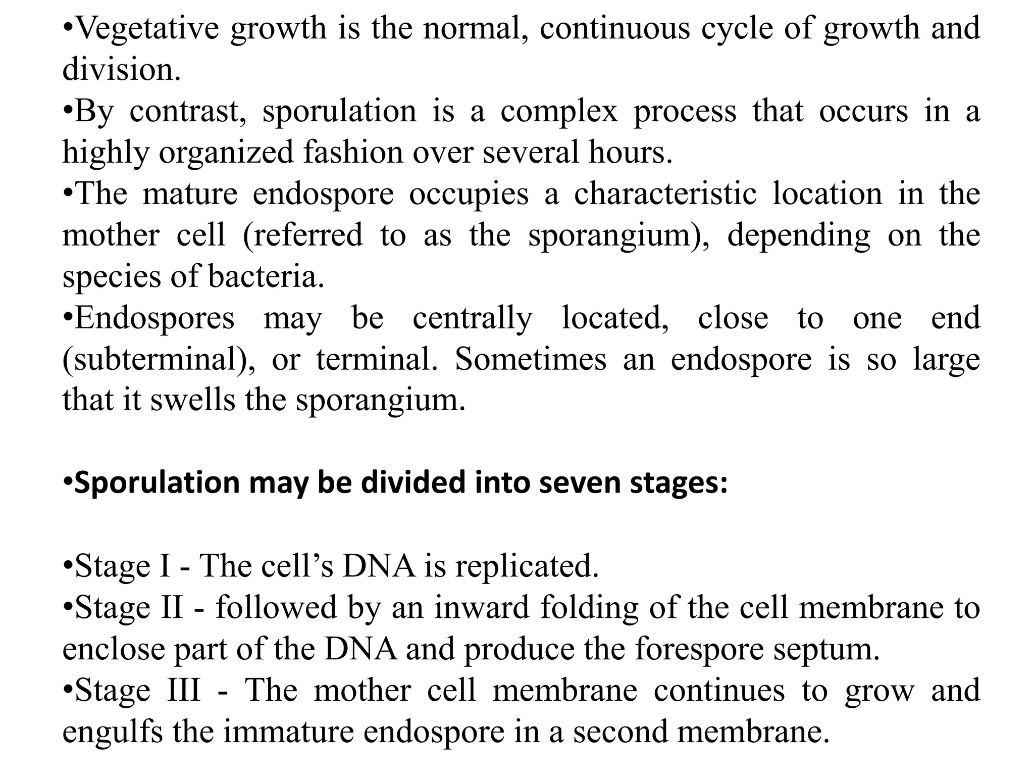 Bacterial cytology endospore | PPTX