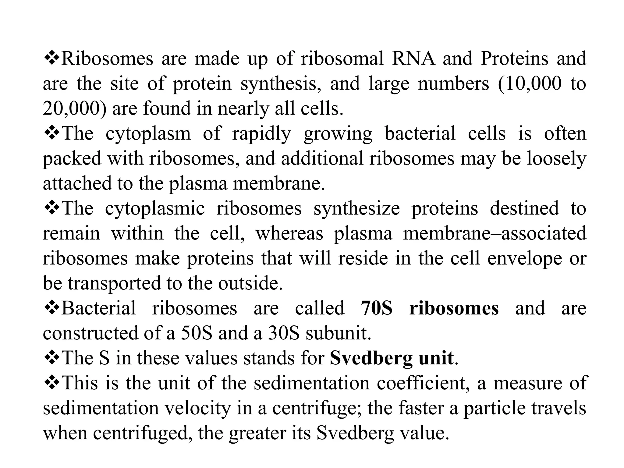 Bacterial cytology ribosomes, chromosomal and extrachromosomal material ...