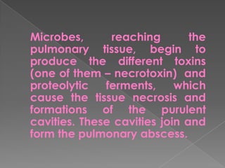 Bacterial destruction of the lungs | PPTX