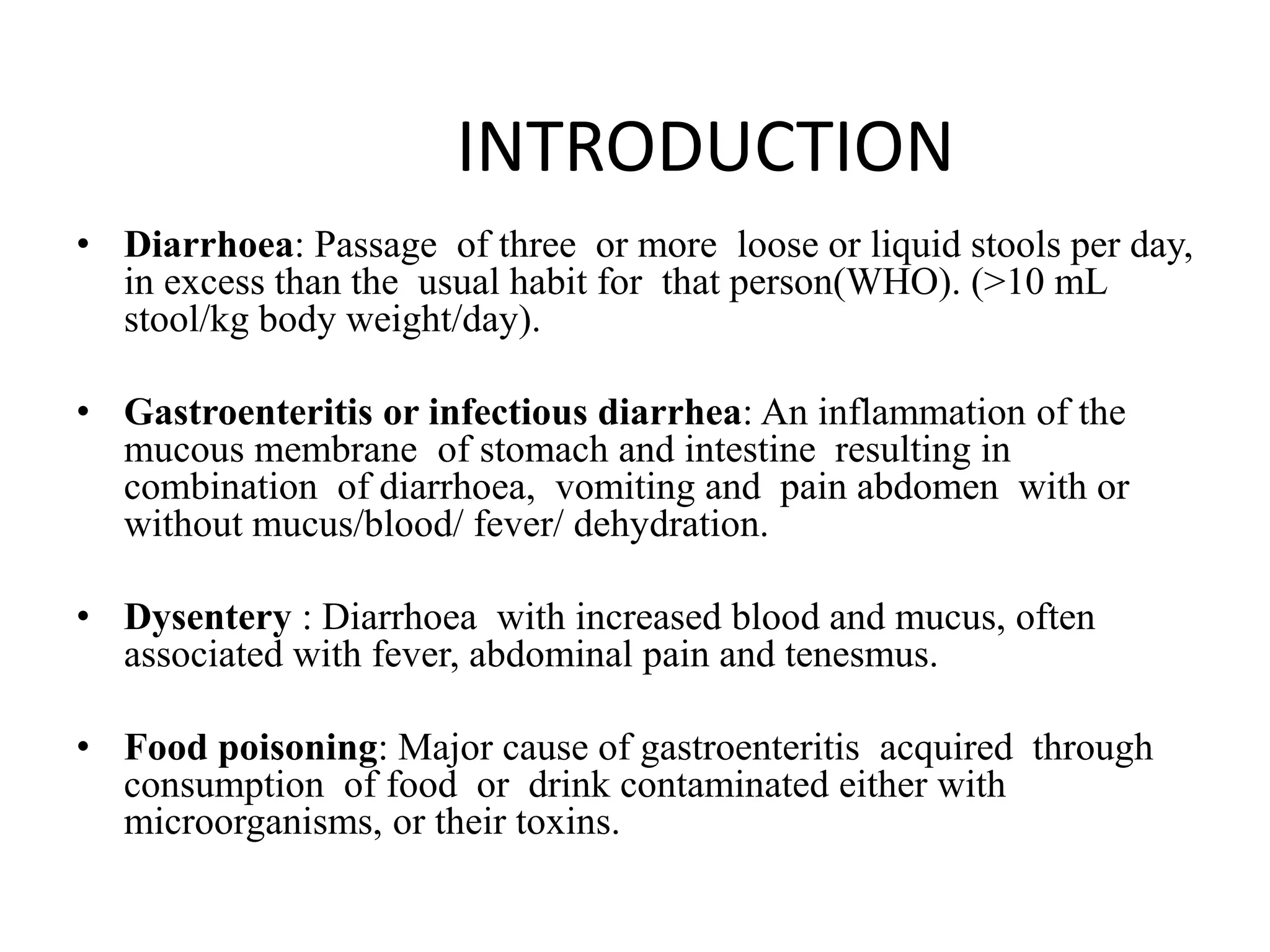 Bacterial diarrhea and dysentery | PPTX