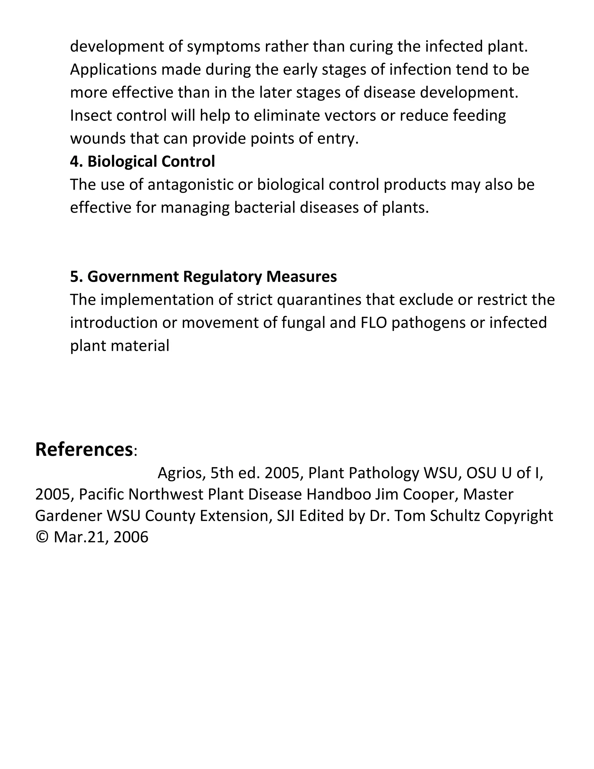 BACTERIAL DISEASE OF PLANTS | PDF