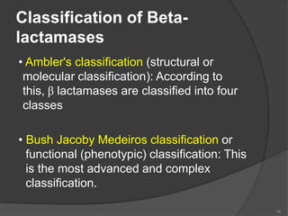 Bacterial drug resistance | PPTX