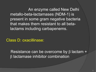Bacterial drug resistance | PPTX