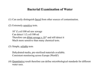 Bacterial Examination of Water of different sources.ppt