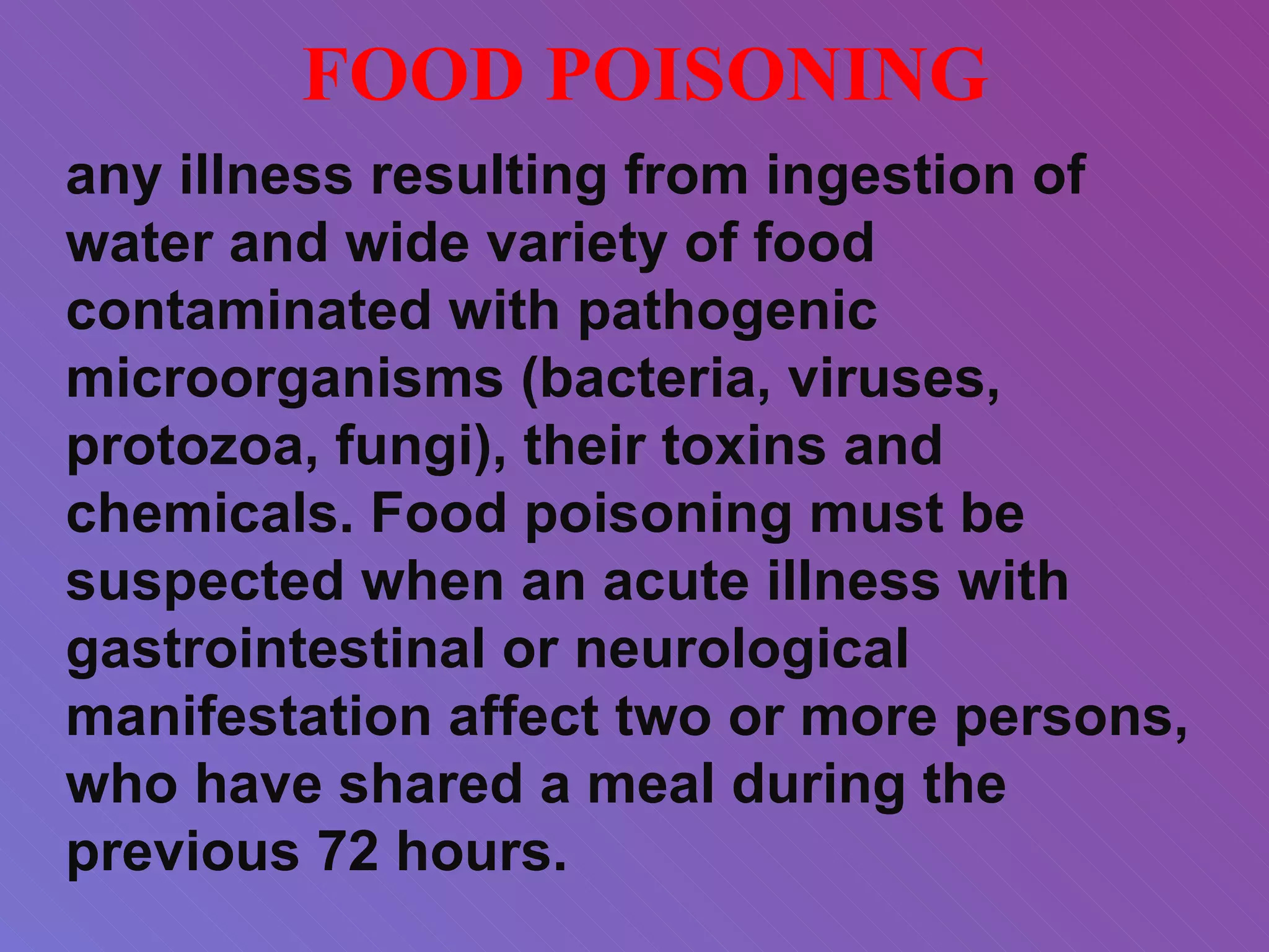 Bacterial food poisoning | PPT