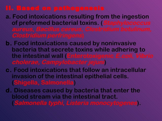 Bacterial food poisoning | PPT | Digestive Disorders | Diseases and ...