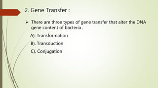 Bacterial genetics | PPT
