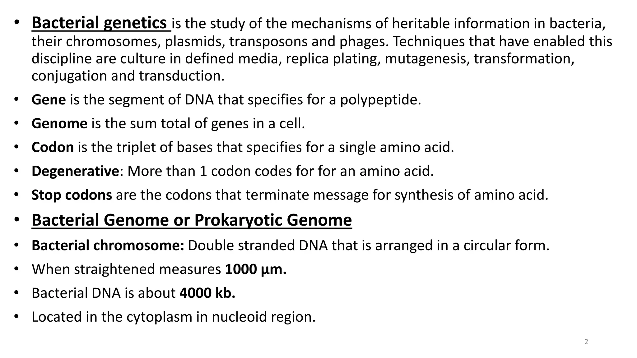 Bacterial genetics | PPTX