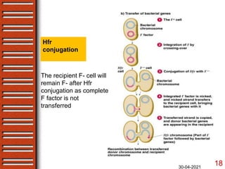 Bacterial genetics- gene mapping by recombination | PPTX