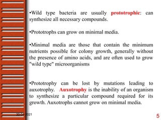 Bacterial genetics- gene mapping by recombination | PPTX