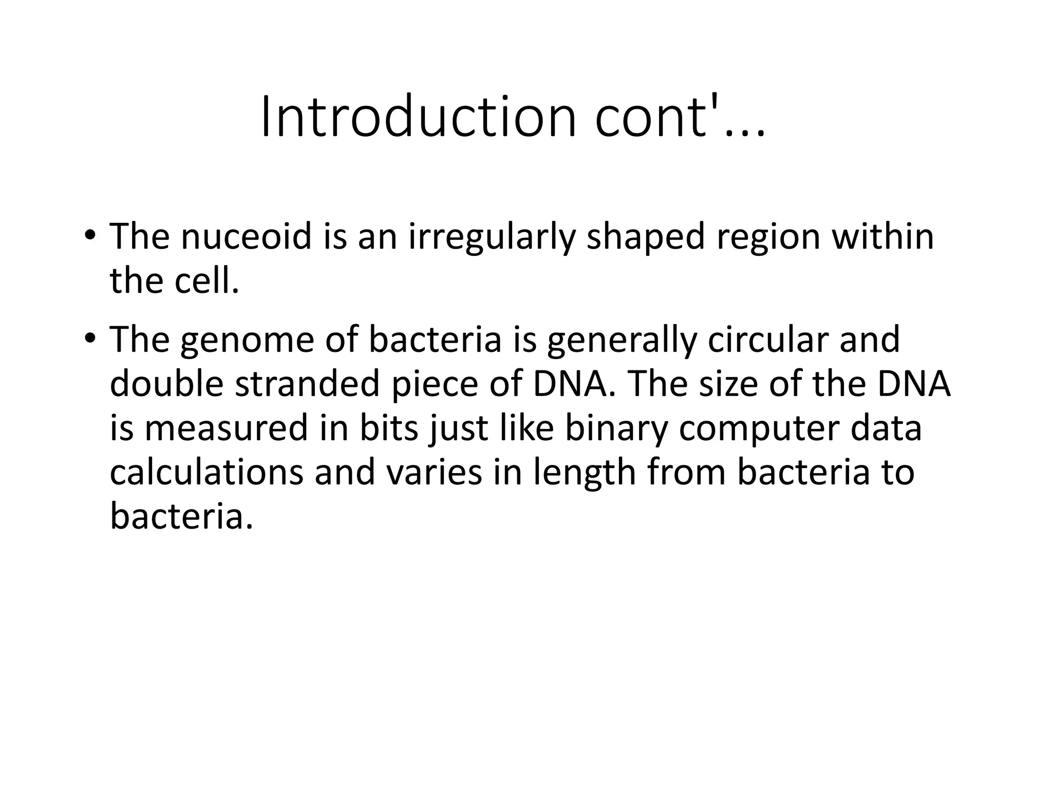 Bacterial genomic organization | PPTX