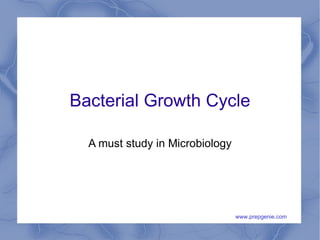 Bacterial Growth Cycle | PPT