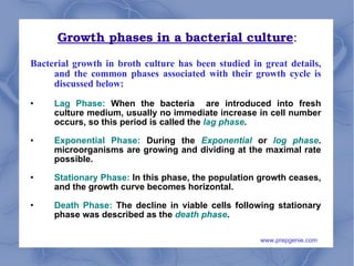 Bacterial Growth Cycle | PPT