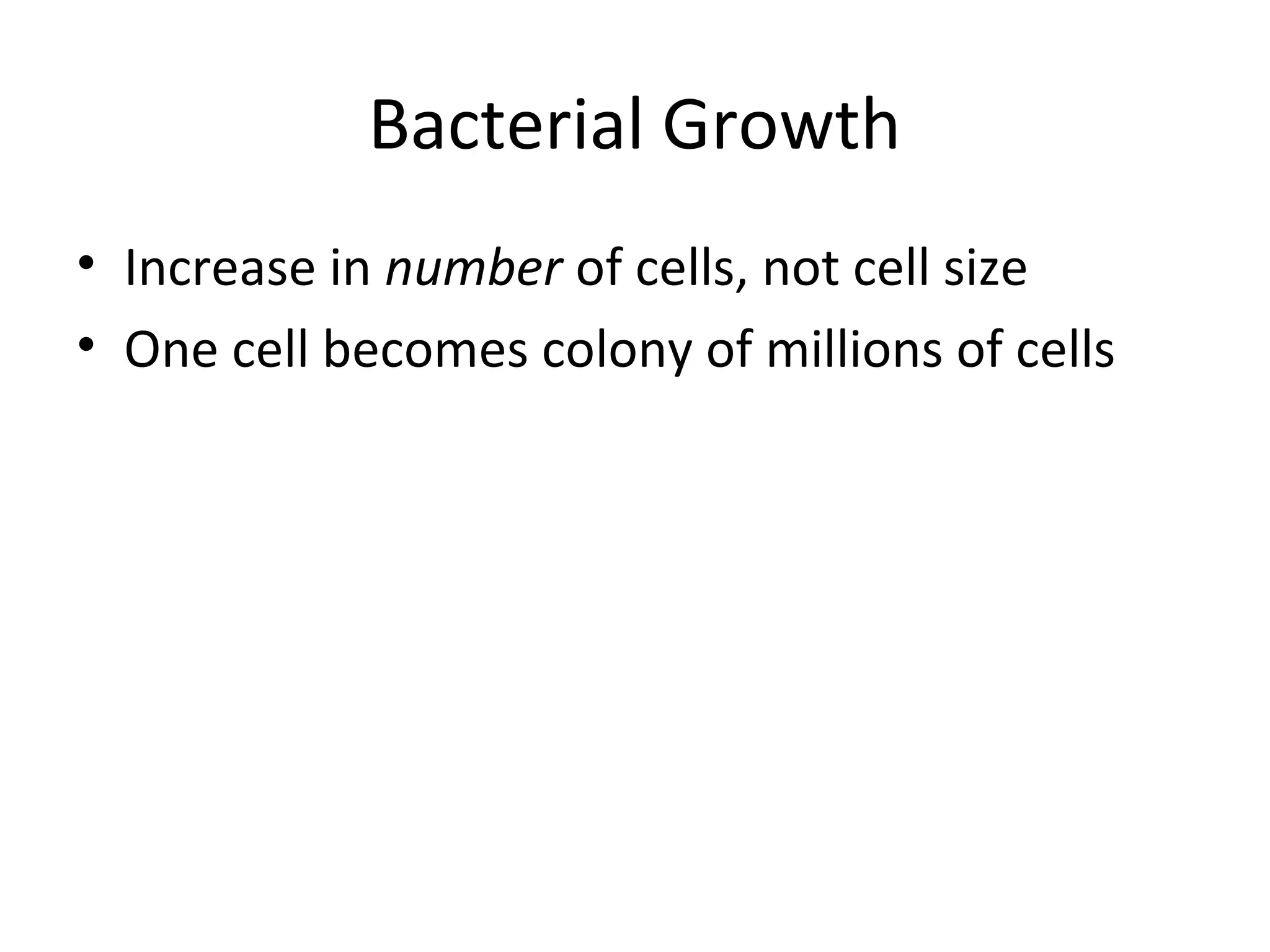 Bacterial growth | PPT