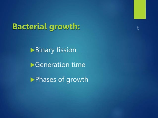 bacterial growth microbiology presentation | PPT