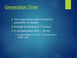 bacterial growth microbiology presentation | PPTX | Biological Sciences ...