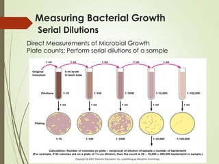 bacterial growth , bacterial growth curve , measurement.ppt