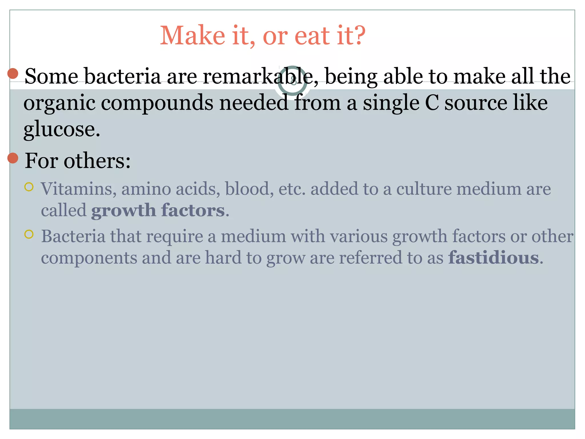 Bacterial growth & cultivation | PPT