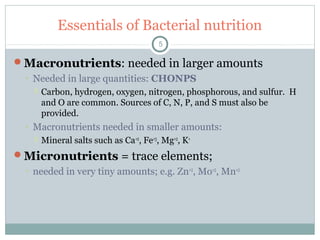 Bacterial growth & cultivation | PPT
