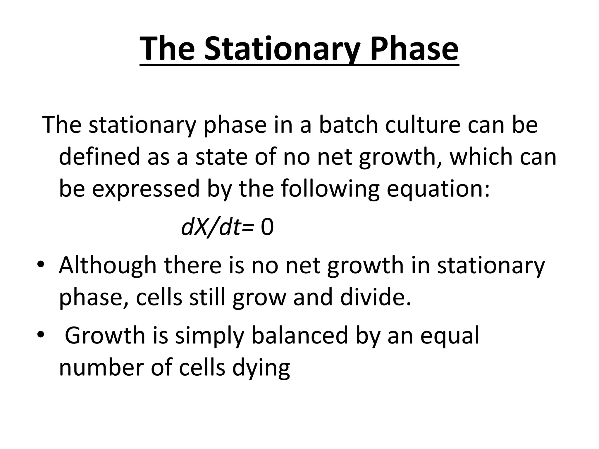 Bacterial growth curve monods equation | PPTX