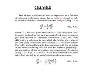 Bacterial growth curve monods equation | PPTX