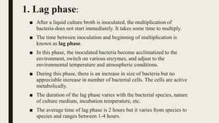 Bacterial growth curve | PPTX