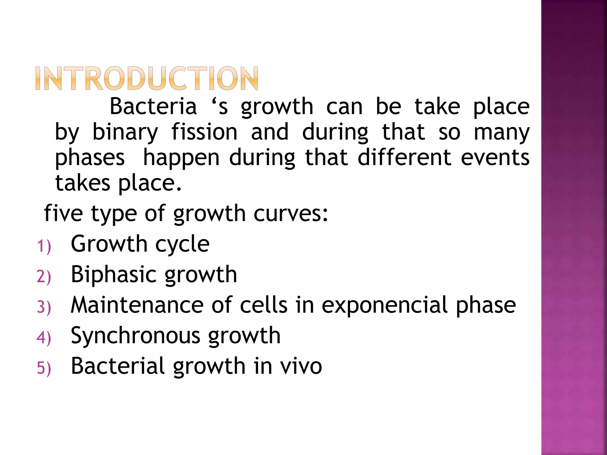 Bacterial growth curves | PPTX