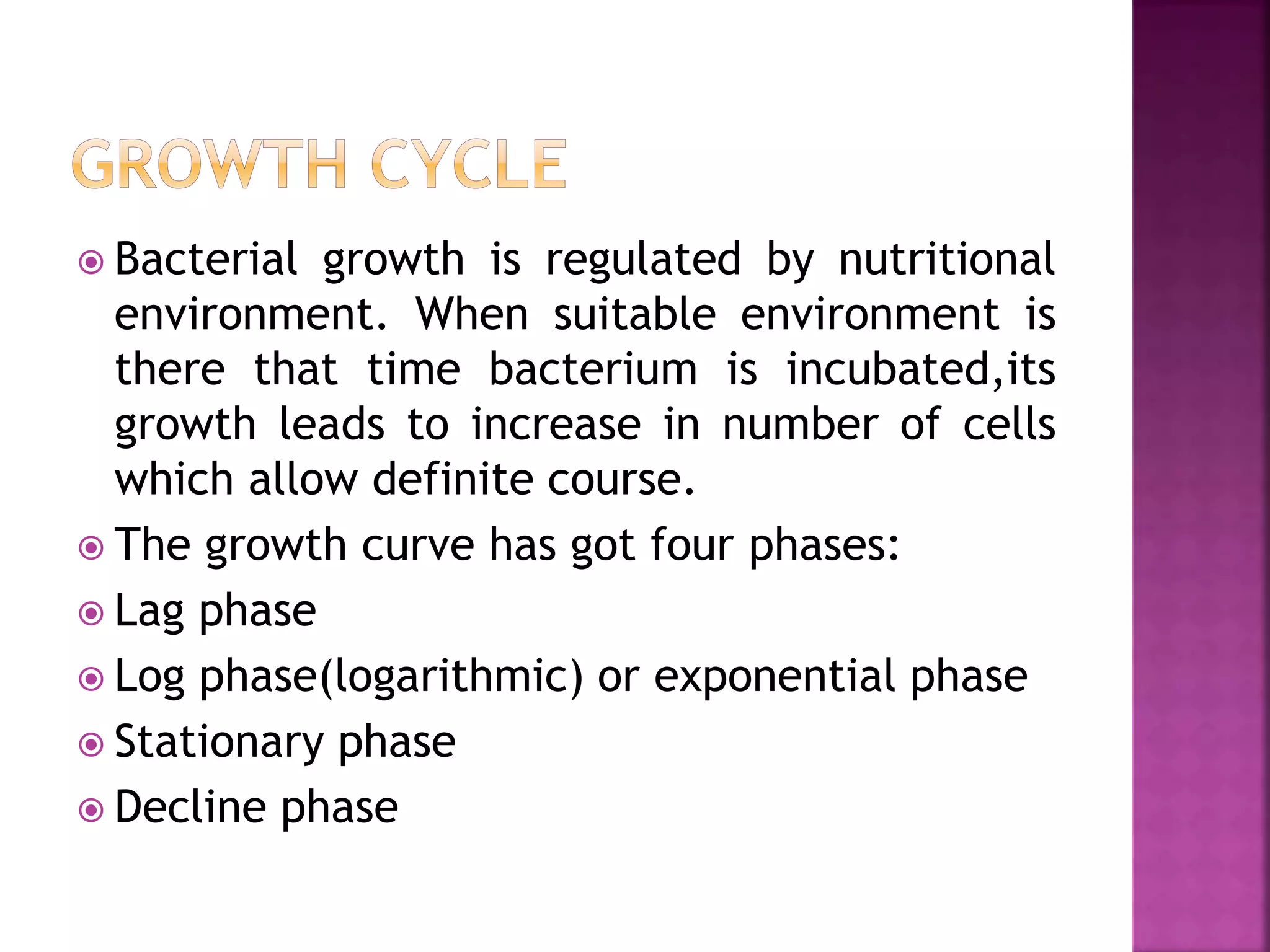 Bacterial growth curves | PPTX