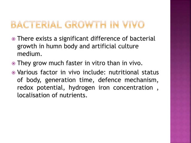 Bacterial growth curves | PPTX