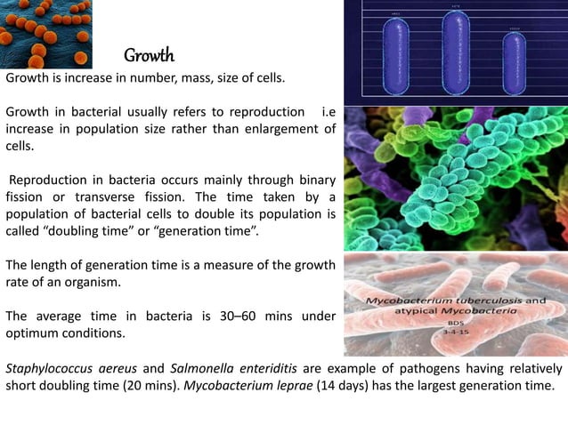 Bacterial growth measurement | PPTX | Infectious Diseases | Diseases ...