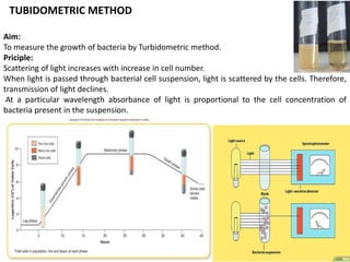 Bacterial growth measurement | PPTX