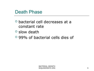 BASIC INTRODUCTION BACTERIAL GROWTH REQUIREMENTS.ppt | Free Download