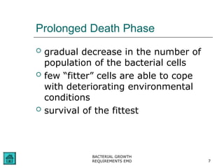 BASIC INTRODUCTION BACTERIAL GROWTH REQUIREMENTS.ppt | Free Download