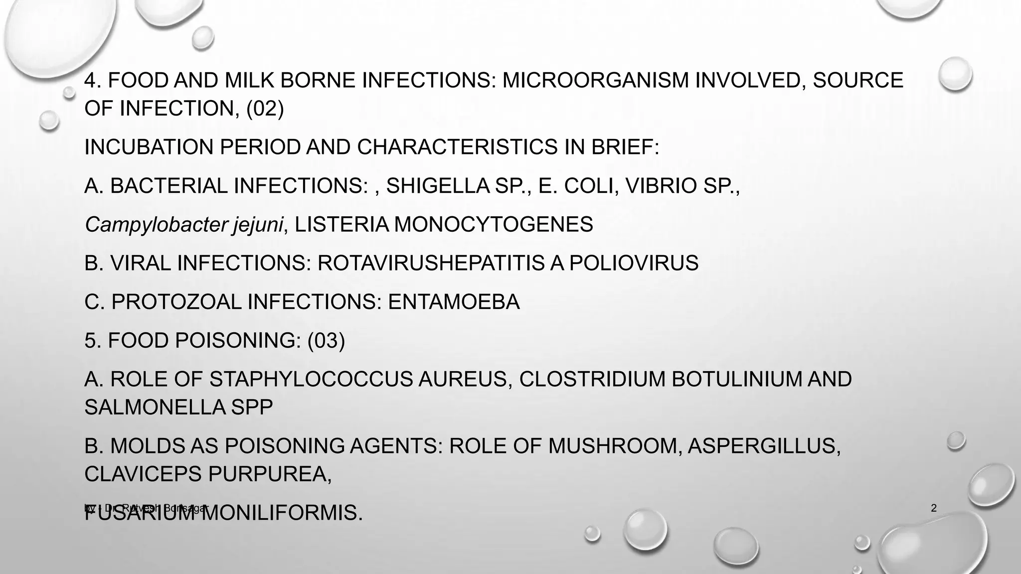 Bacterial infection, food borne bacterial infection | PPTX | Infectious ...