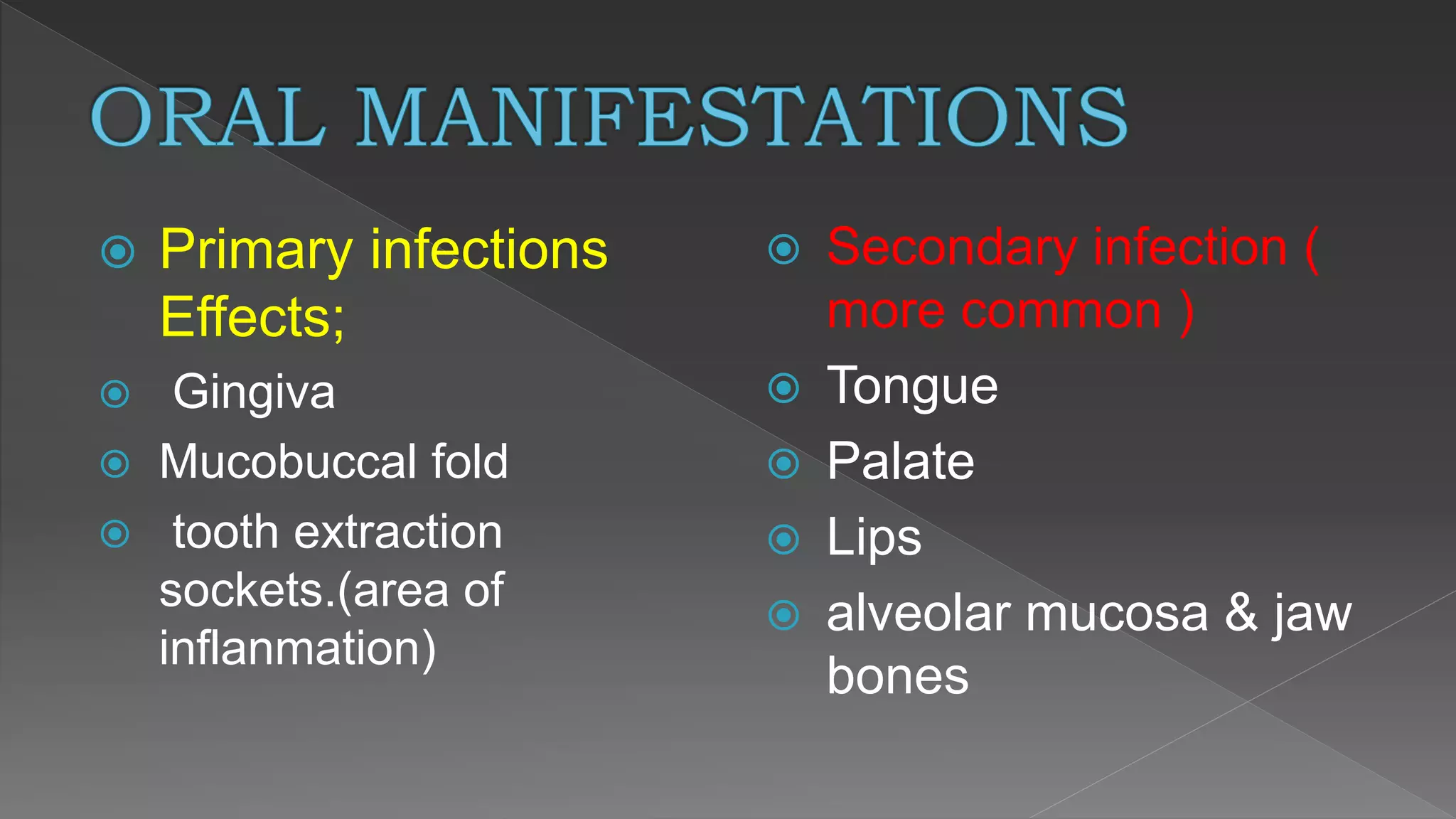 Bacterial infection of the oral cavity (khaled sadeq) | PPTX