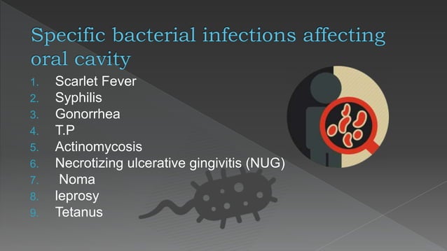Bacterial infection of the oral cavity (khaled sadeq) | PPT
