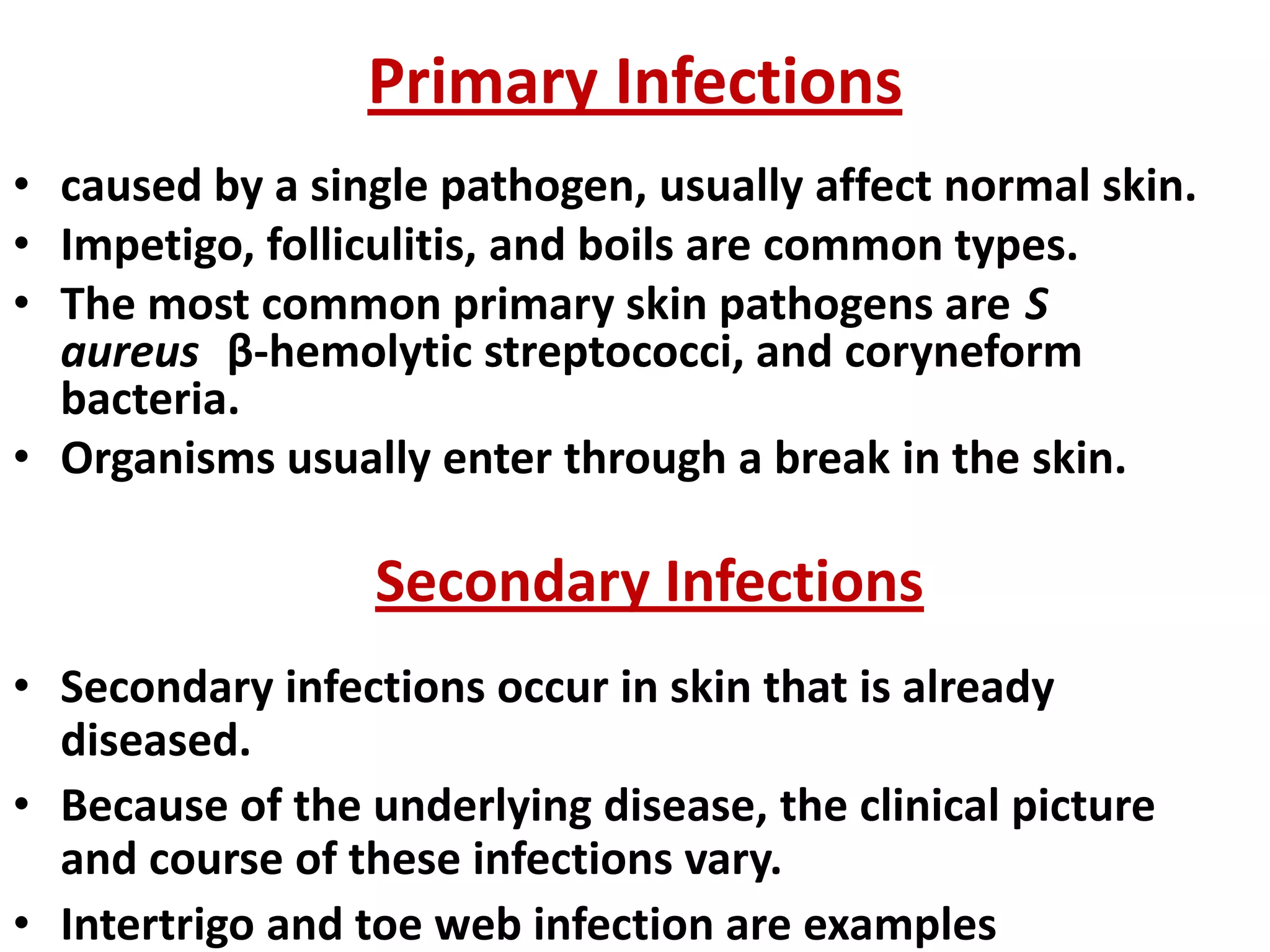 Bacterial infection of the skin | PPTX