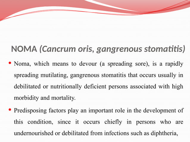 Bacterial Infections Affecting The Oral Cavity Pptx